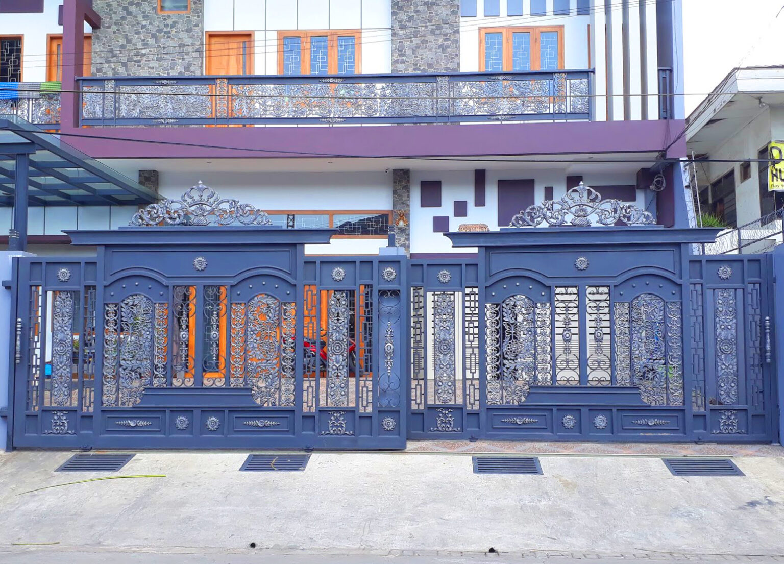 Ide Warna Cat Pagar Rumah Mewah Modern dan Minimalis - Wangsa Design ...